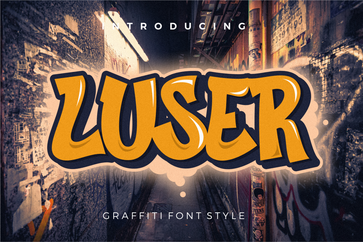 Luser Graffiti Typeface