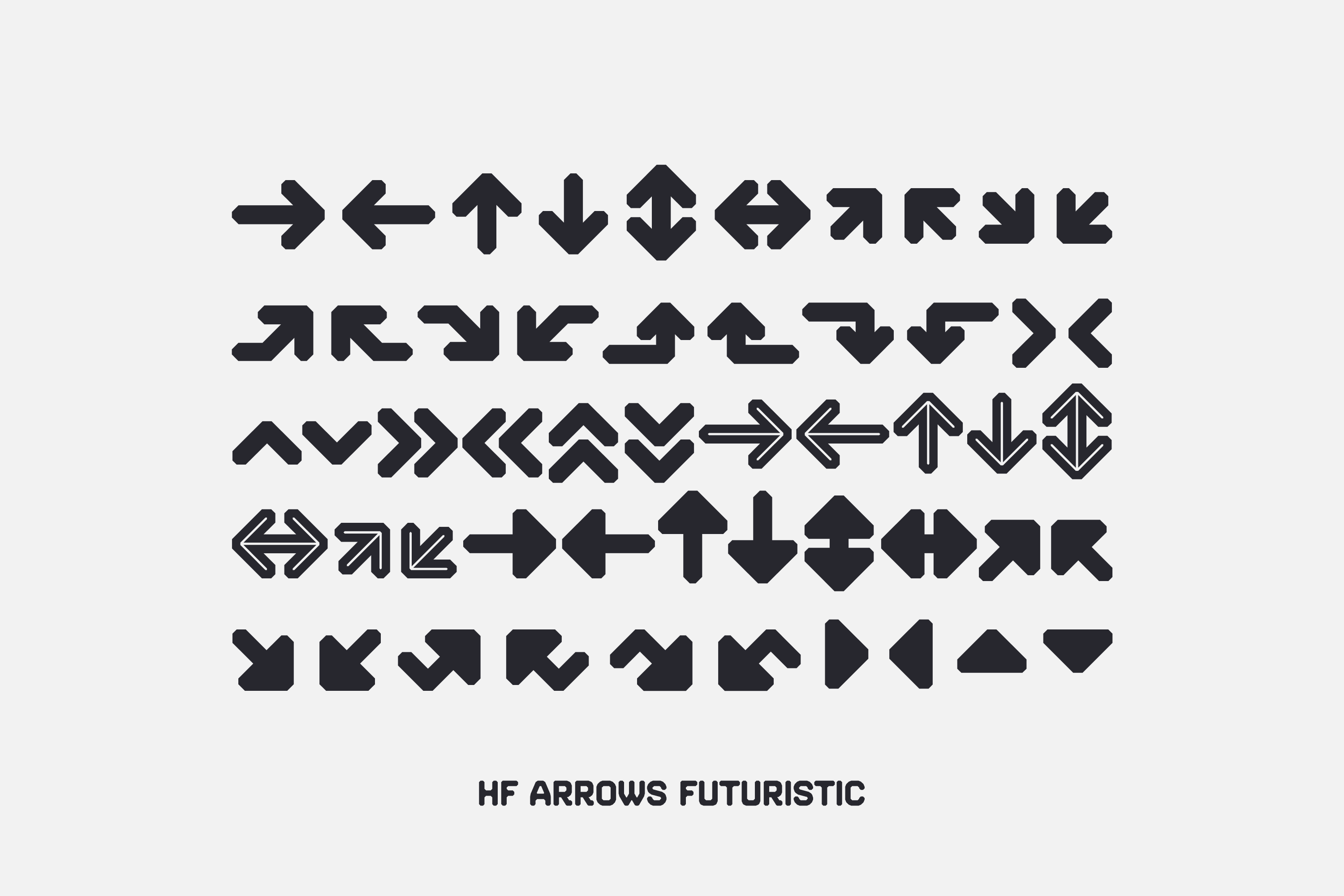 Futuristic Arrows Symbol For Creative Design