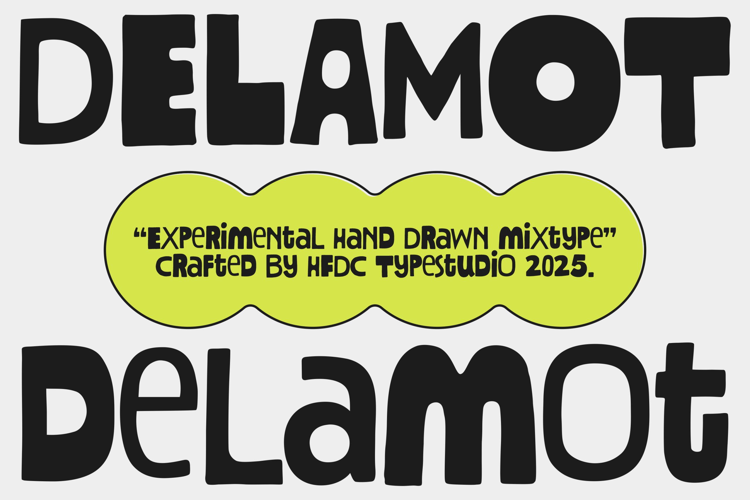 Delamot Experimental Hand Drawn Mixtype
